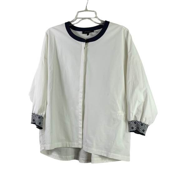 St. John | Jackets & Coats | Stjohn White Embroidered Jacket | Poshmark